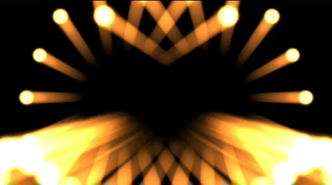 Flowing yellow lights background | Stock Video | Pond5