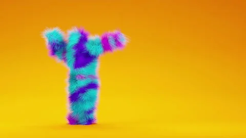 Fluffy and soft belly dancing by a color... | Stock Video | Pond5