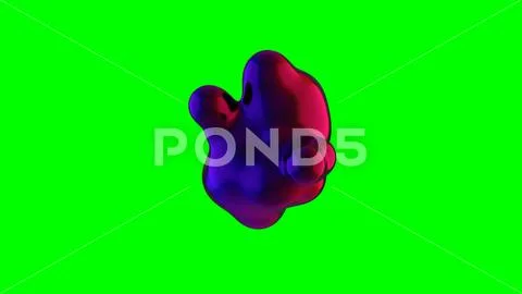 Fluid iridescent liquid blob, metaball morph. Scattering, merging and flowi.. Illustration ...
