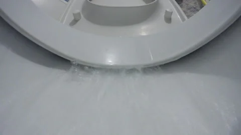 Flush clean wc, water splash in toilet, ... | Stock Video | Pond5