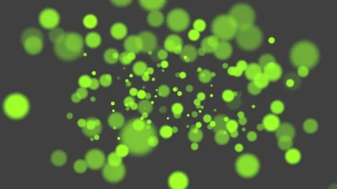 Fly abstract green particles and glitter... | Stock Video | Pond5