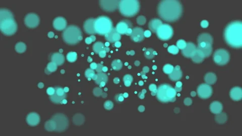 Fly green bokeh and particles on shiny b... | Stock Video | Pond5