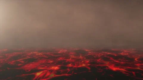 Fly Over Lava. Lava Background. Loop Ani... | Stock Video | Pond5
