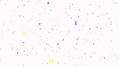 Flying Animated English Alphabet Letters... | Stock Video | Pond5
