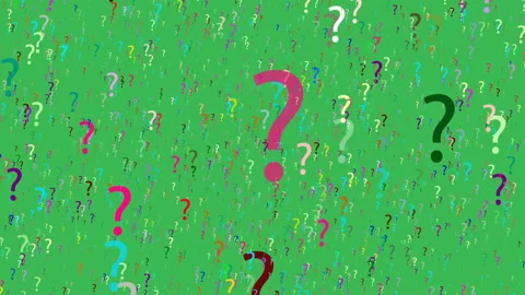 Flying Animated Question Marks, 4K | Stock Video | Pond5