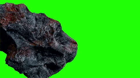 Green Screen Asteroid Stock Video Footage | Royalty Free Green Screen ...