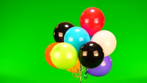 Balloons Green Screen Stock Footage ~ Royalty Free Stock Videos | Pond5