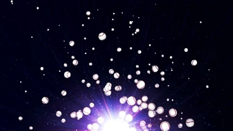 Flying BASEBALL BALLS, Animation, Render... | Stock Video | Pond5