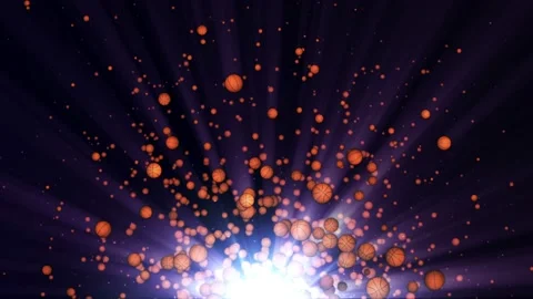 Flying BASKET BALLS, Animation, Renderin... | Stock Video | Pond5