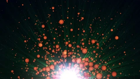 Flying BASKET BALLS, Animation, Renderin... | Stock Video | Pond5