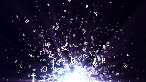 Flying Binary Numbers Animation, Backgro... | Stock Video | Pond5