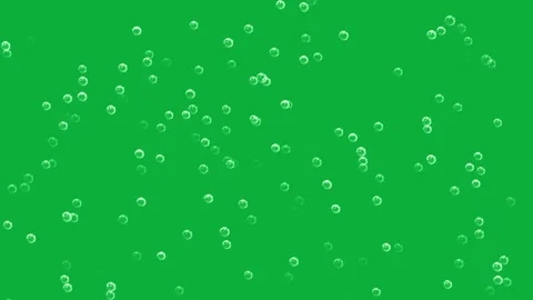 Flying bubbles motion graphics with gree... | Stock Video | Pond5