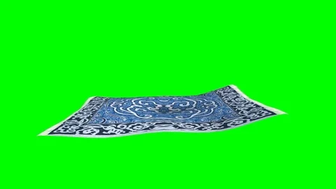 Flying Carpet Side Green Screen 3D Rende... | Stock Video | Pond5