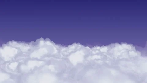 Flying into the Clouds Animation, Render... | Stock Video | Pond5