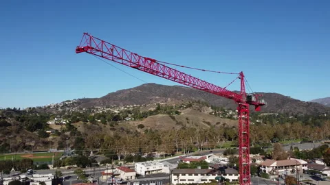 flying counter clockwise around red cons... | Stock Video | Pond5