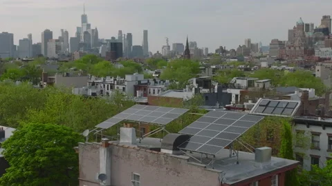 flying counter clockwise around solar pa... | Stock Video | Pond5