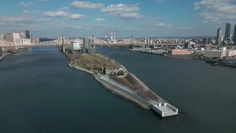 flying counter clockwise around sound en... | Stock Video | Pond5