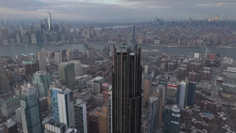 flying counter clockwise around top of B... | Stock Video | Pond5