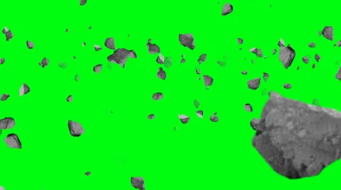 Flying debris green screen | Stock Video | Pond5