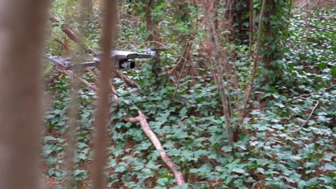 Flying Drone Moving Forward Slowly Down ... | Stock Video | Pond5