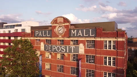 Flying Drone Over Pall Mall Deposit buil... | Stock Video | Pond5