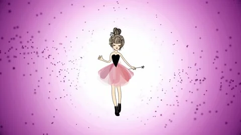 Flying fairy on an animated pink screen.... | Stock Video | Pond5