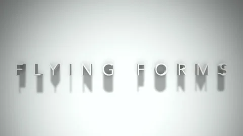 flying forms 3D title animation white te... | Stock Video | Pond5