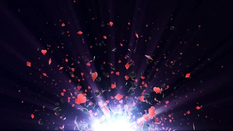 Flying French Card Animation, Poker Conc... | Stock Video | Pond5