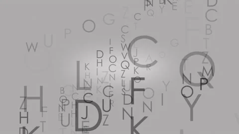 Flying letters or alphabets of English l... | Stock Video | Pond5