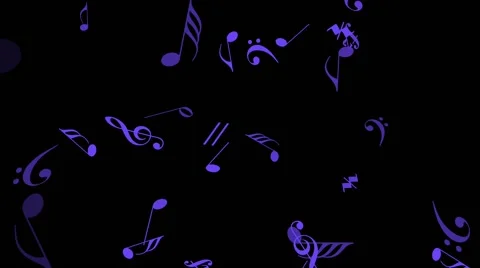 Flying Music Notes - Particle Animation ... | Stock Video | Pond5