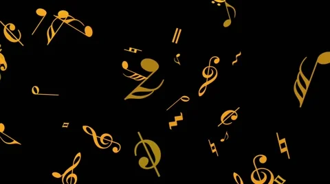 Flying Music Notes - Particle Animation ... | Stock Video | Pond5