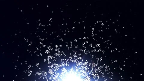 Flying Musical Notes Animation, Renderin... | Stock Video | Pond5