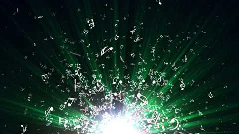 Flying Musical Notes Animation, Renderin... | Stock Video | Pond5