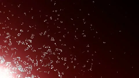 Flying Musical Notes Animation, Renderin... | Stock Video | Pond5