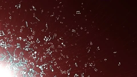 Flying Musical Notes Animation, Renderin... | Stock Video | Pond5