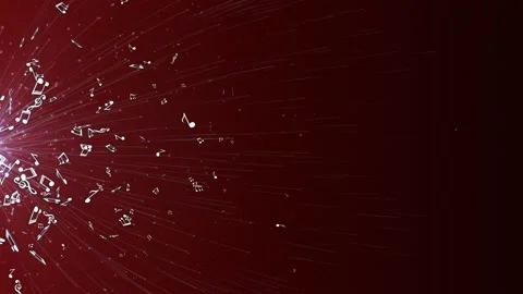 Flying Musical Notes Animation, Renderin... | Stock Video | Pond5