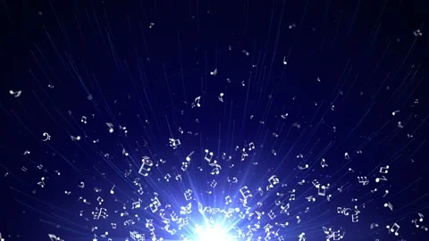 Flying Musical Notes Animation, Renderin... | Stock Video | Pond5
