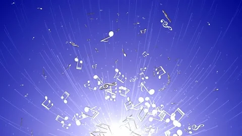 Flying Musical Notes Animation, Renderin... | Stock Video | Pond5