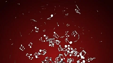 Flying Musical Notes Animation, Renderin... | Stock Video | Pond5