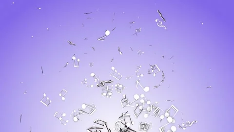 Flying Musical Notes Animation, Renderin... | Stock Video | Pond5