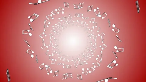 Flying Musical Notes Animation, Renderin... | Stock Video | Pond5