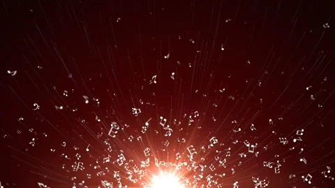 Flying Musical Notes Animation, Renderin... | Stock Video | Pond5