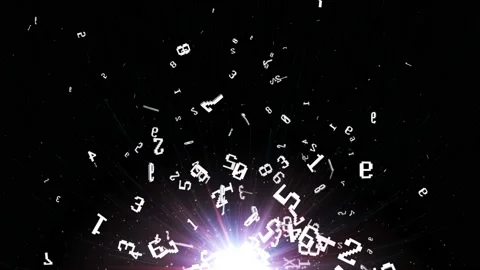 Flying Numbers Animation, Mathematic Con... | Stock Video | Pond5