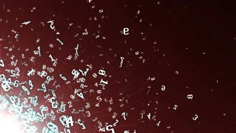 Flying Numbers Animation, Rendering, Bac... | Stock Video | Pond5