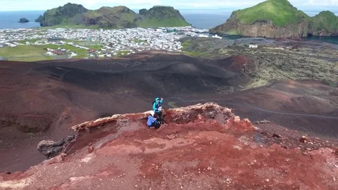 Heimaey Volcano Stock Footage ~ Royalty Free Stock Videos | Pond5