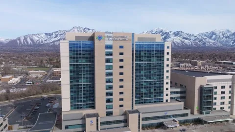 Flying Over Intermountain Medical Center... | Stock Video | Pond5