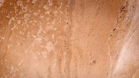 Flying Over Rocky desert Top down View | Stock Video | Pond5