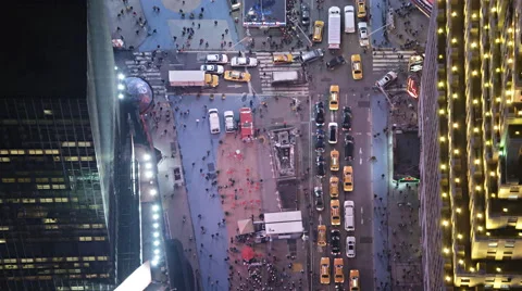 Times Square At Night Stock Video Footage | Royalty Free Times Square ...