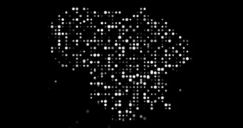 Flying Particle Effects Building the Sha... | Stock Video | Pond5