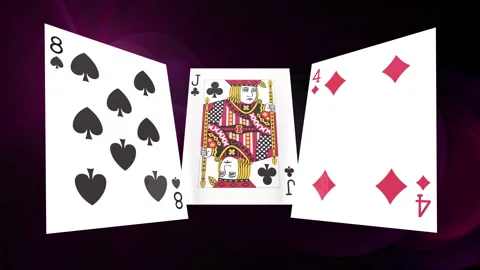 Playing Cards Flying Cards Stock Video Footage | Royalty Free Playing ...